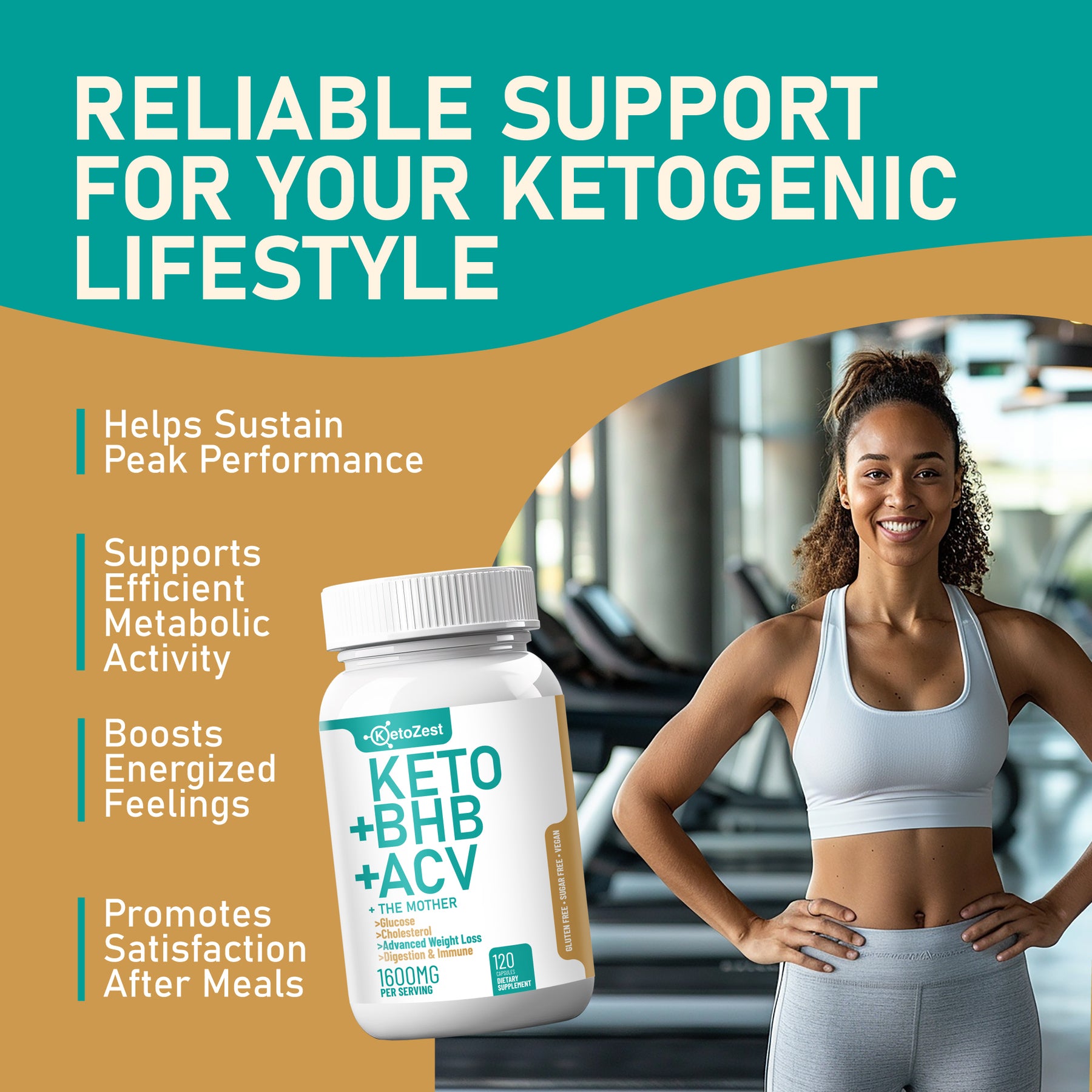 KetoZest Keto ACV BHB Capsules